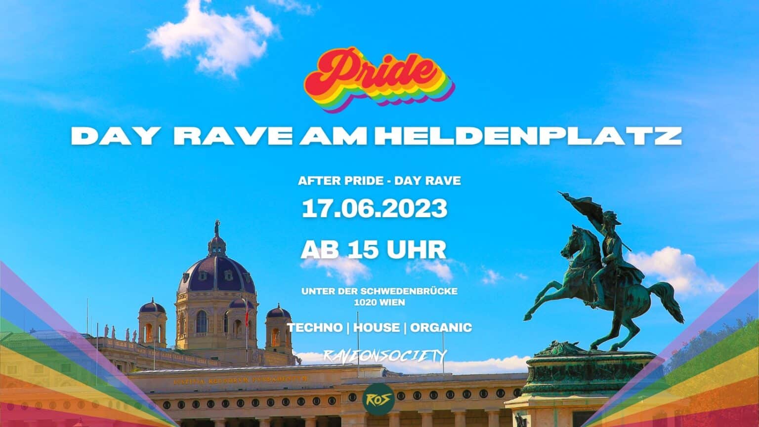 PRIDE Day Rave am Heldenplatz- #4 after pride Outdoor Tanz - WARDA 20230617
